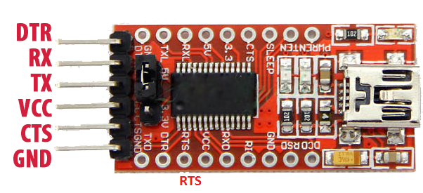 Programming using FTDI USB to TTL Serial Converter - Iotguider